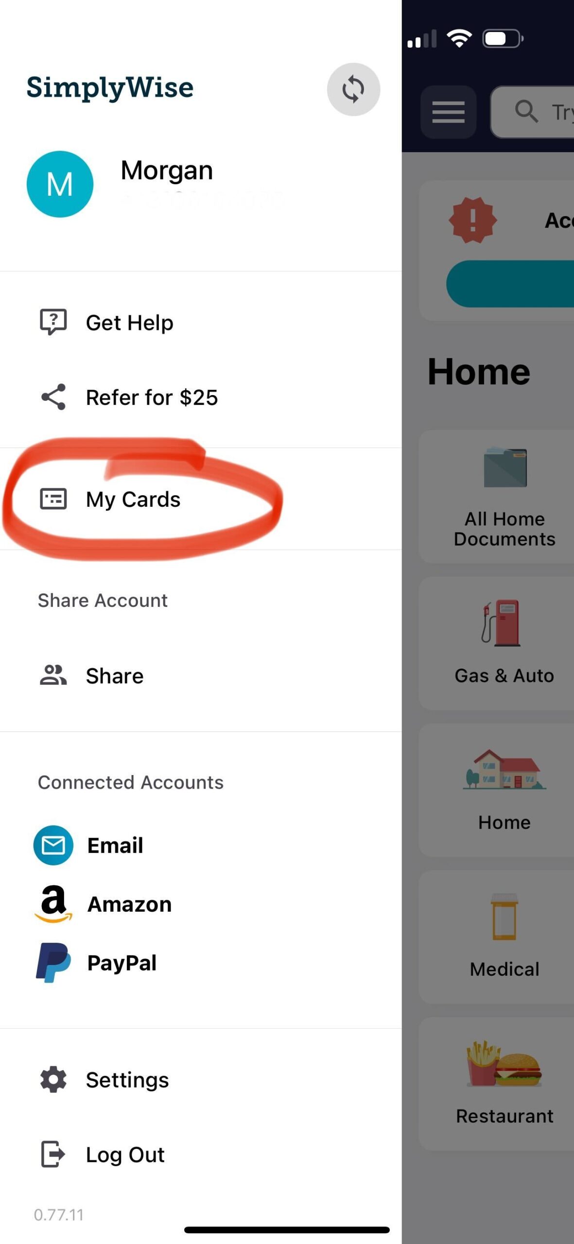 How to Update Your Saved Cards - SimplyWise Cost Estimator