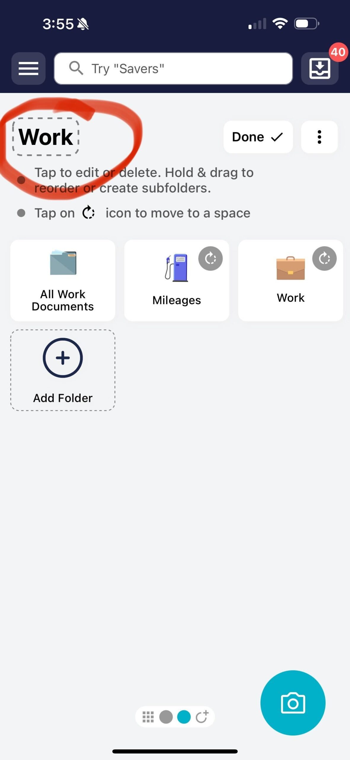 How do I edit a folder? - SimplyWise